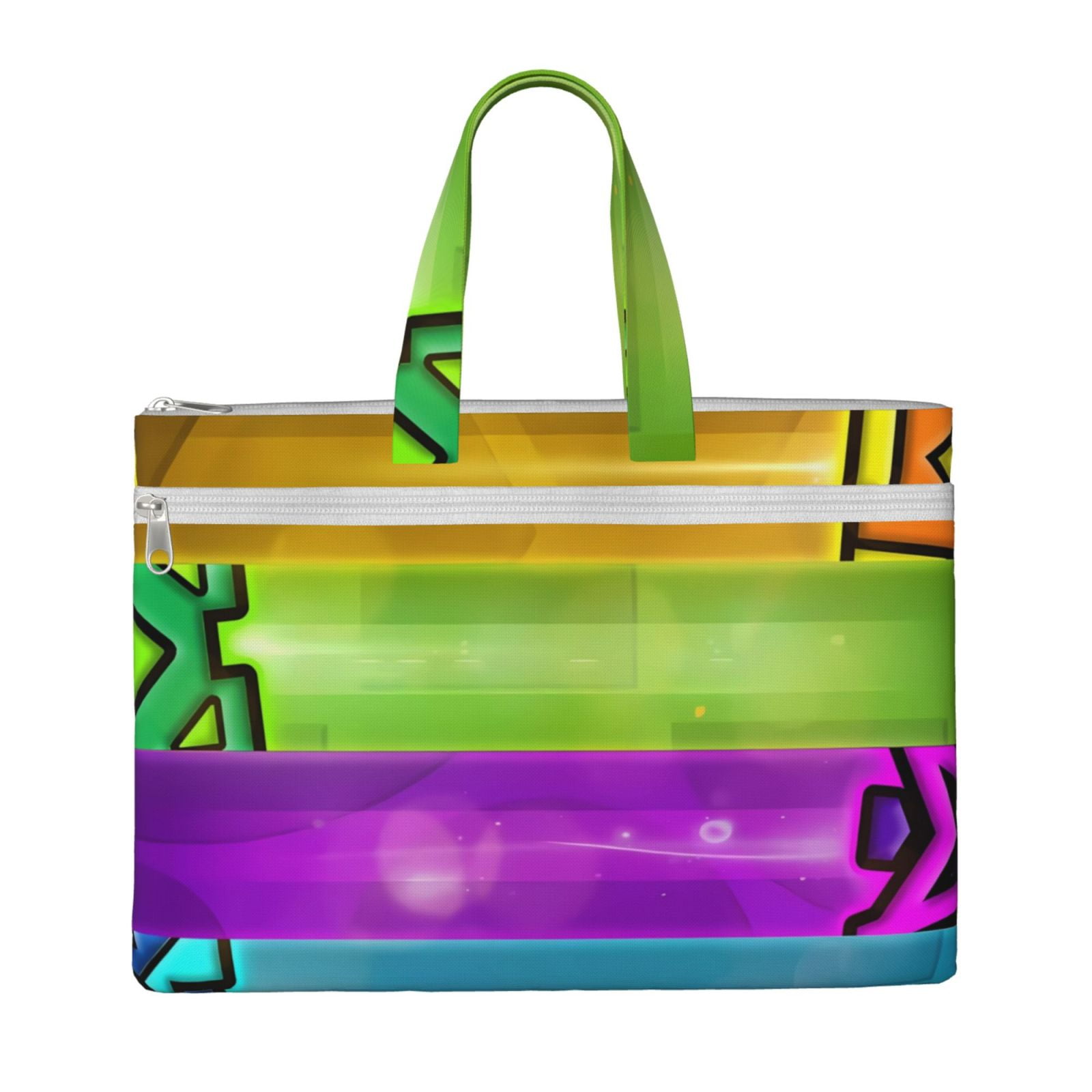 Kuqiui Geometry Dash Print Desk File Organizer Tote Bag for Legal Size ...