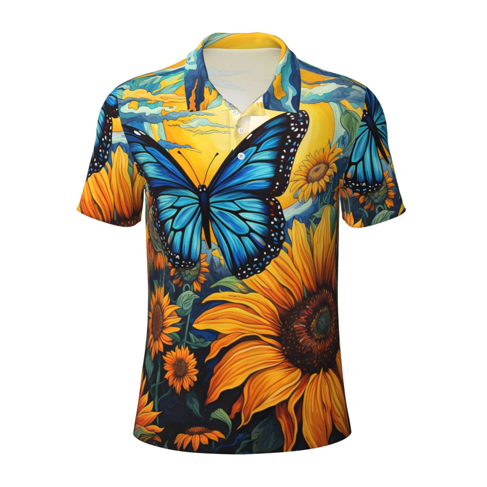 Kuqiui Mens Golf Polo Shirt Dry Fit Performance Sport Short Sleeve Golf ...