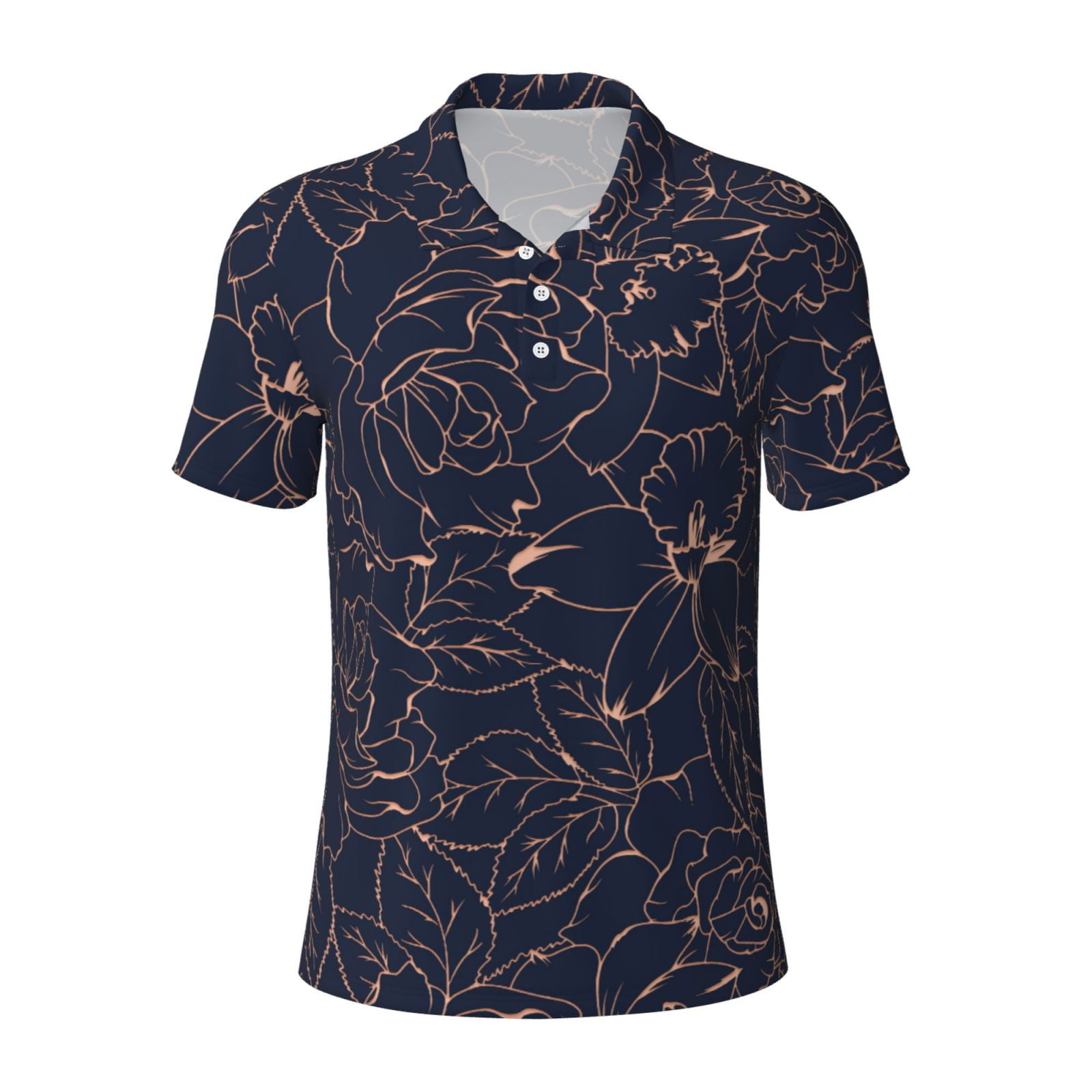 Kuqiui Mens Golf Polo Shirt Dry Fit Performance Sport Short Sleeve Golf ...