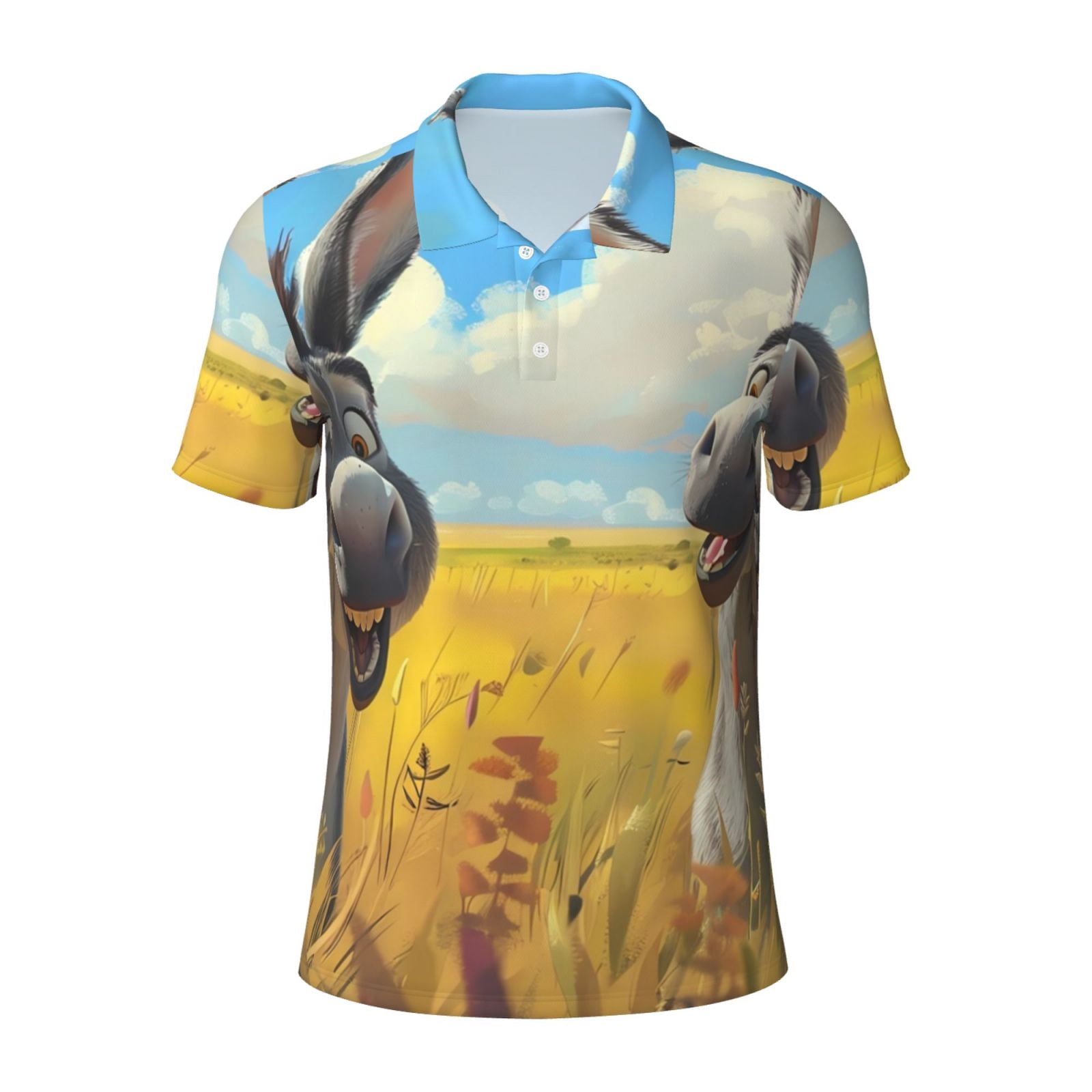 Kuqiui Mens Golf Polo Shirt Dry Fit Performance Sport Short Sleeve Golf ...