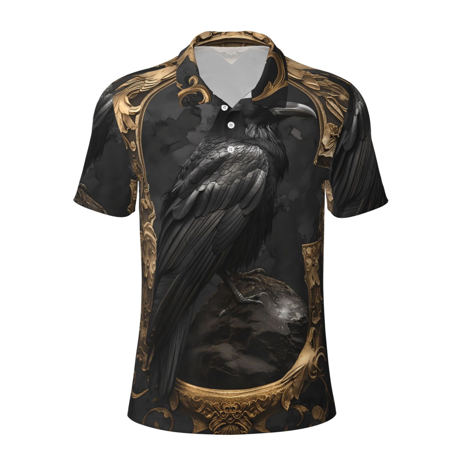 Kuqiui Mens Golf Polo Shirt Dry Fit Performance Sport Short Sleeve Golf ...