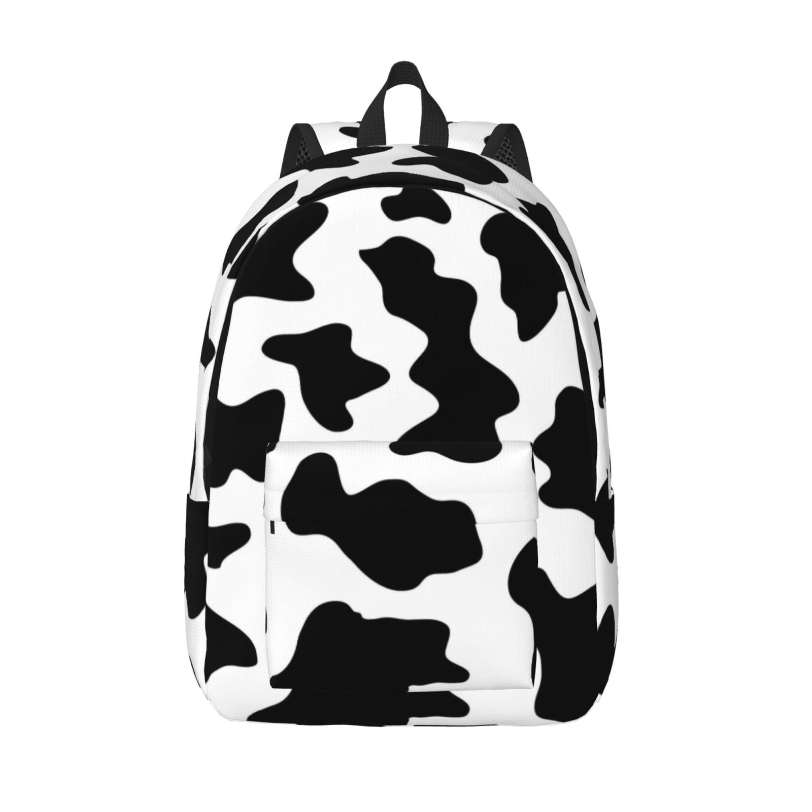 Kuqiui Milk Cow Print Canvas Travel Laptop Backpack for Men Women ...