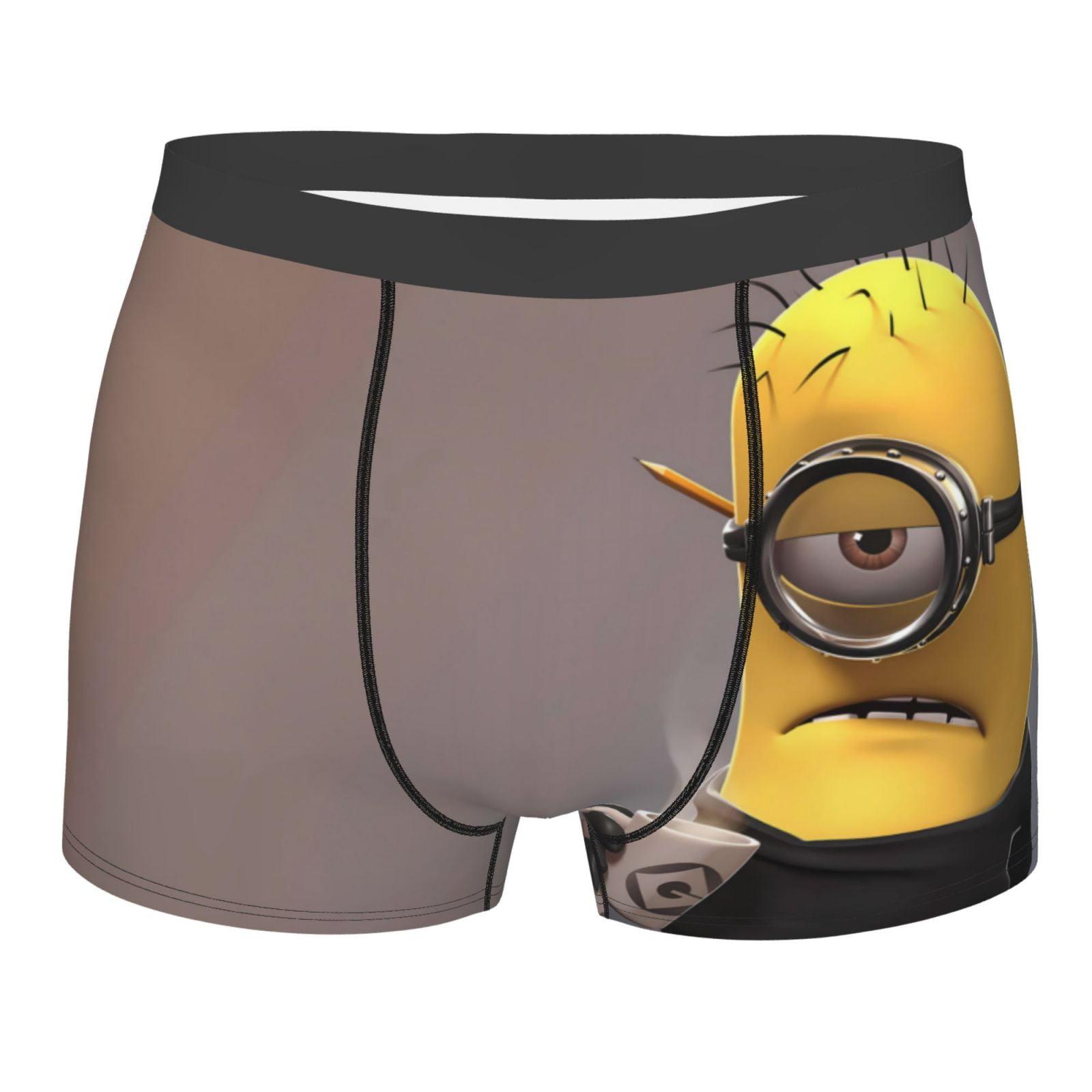 Kuqiui Minions Print Boxer Briefs for Men Breathable Underwear-Medium ...