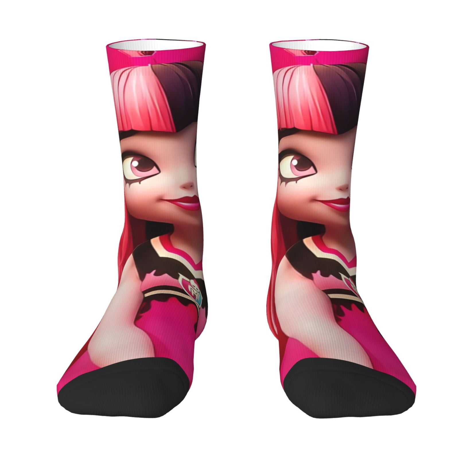 Kuqiui Monster High Print Adult Crazy Socks,Fun Novelty Crew,Funky Crew ...