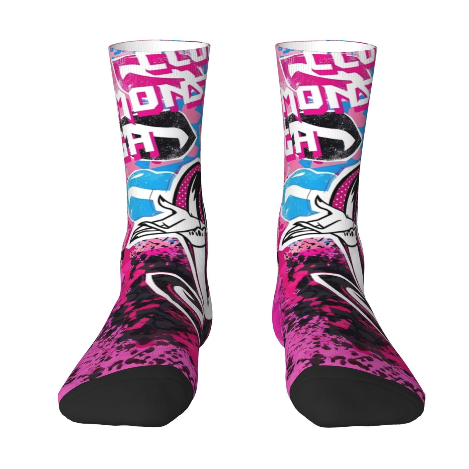 Kuqiui Monster High Print Adult Crazy Socks,Fun Novelty Crew,Funky Crew ...