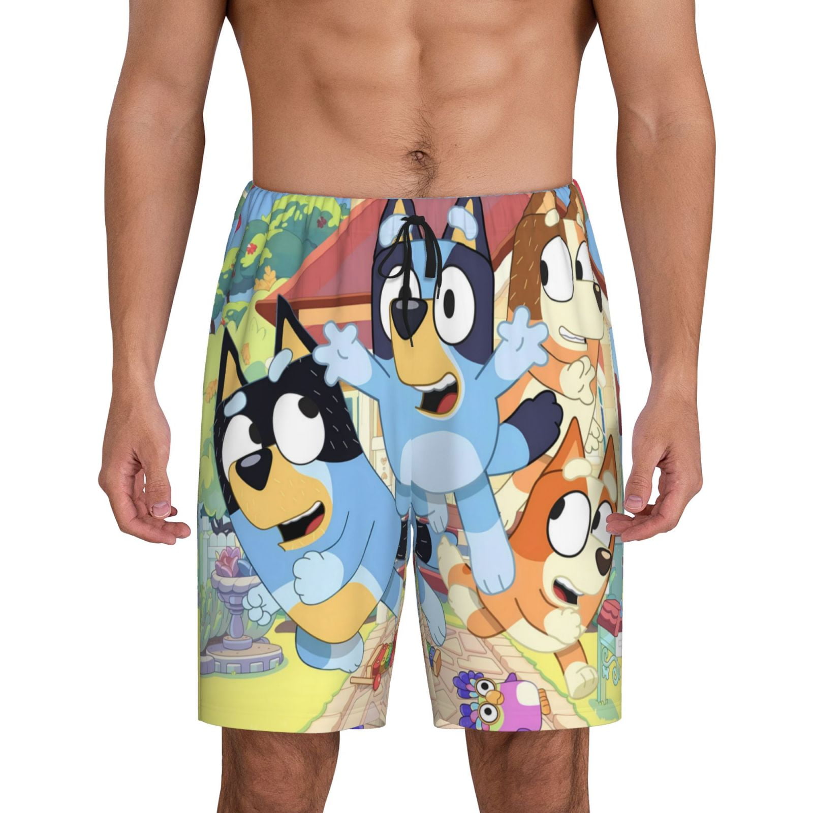 Kuqiui Pajama Shorts Mens Pajama Bottoms for Men Pjs Lounge Sleep ...