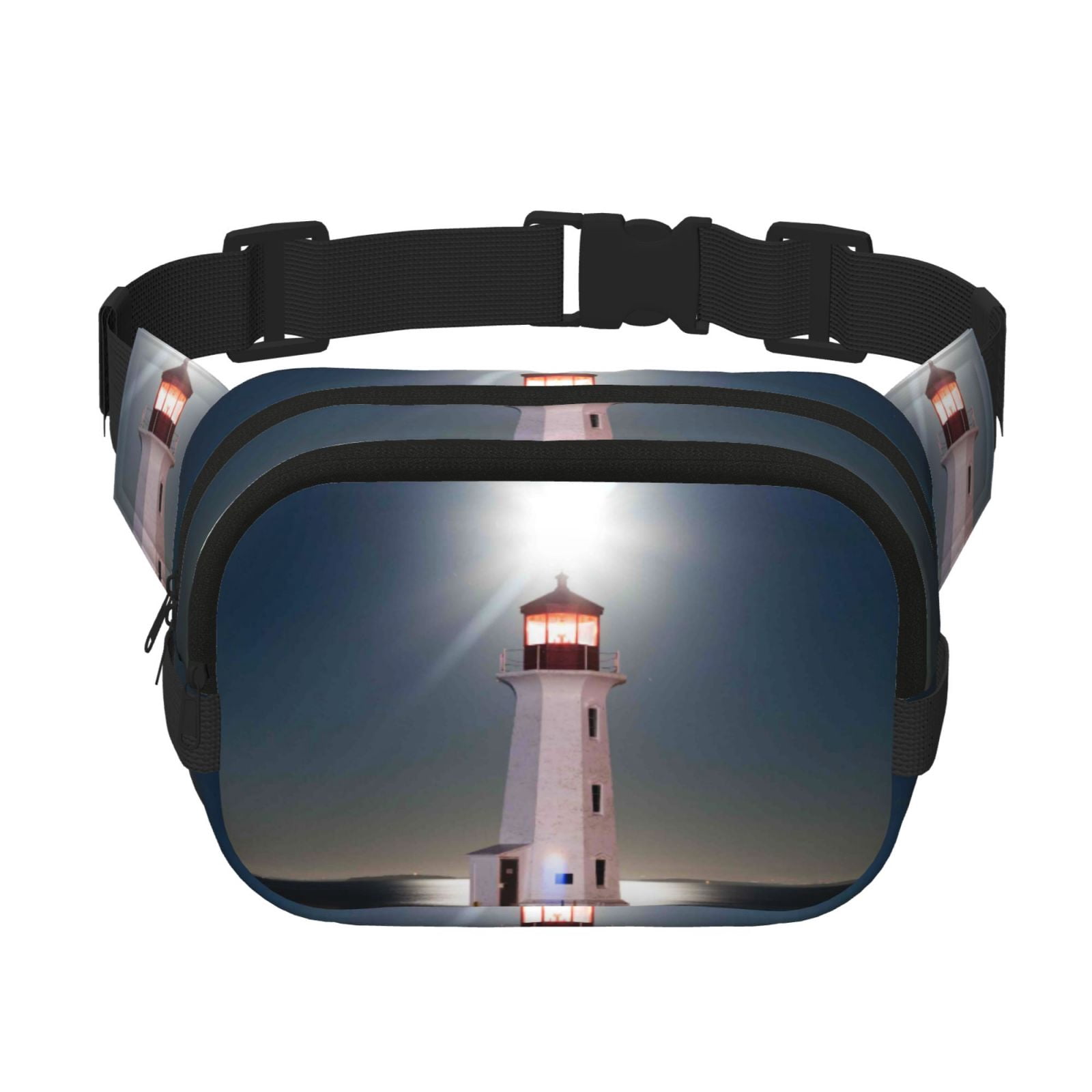 Kuqiui Peggy's Cove Lighthouse Print Fanny Packs for Women Cross Body ...