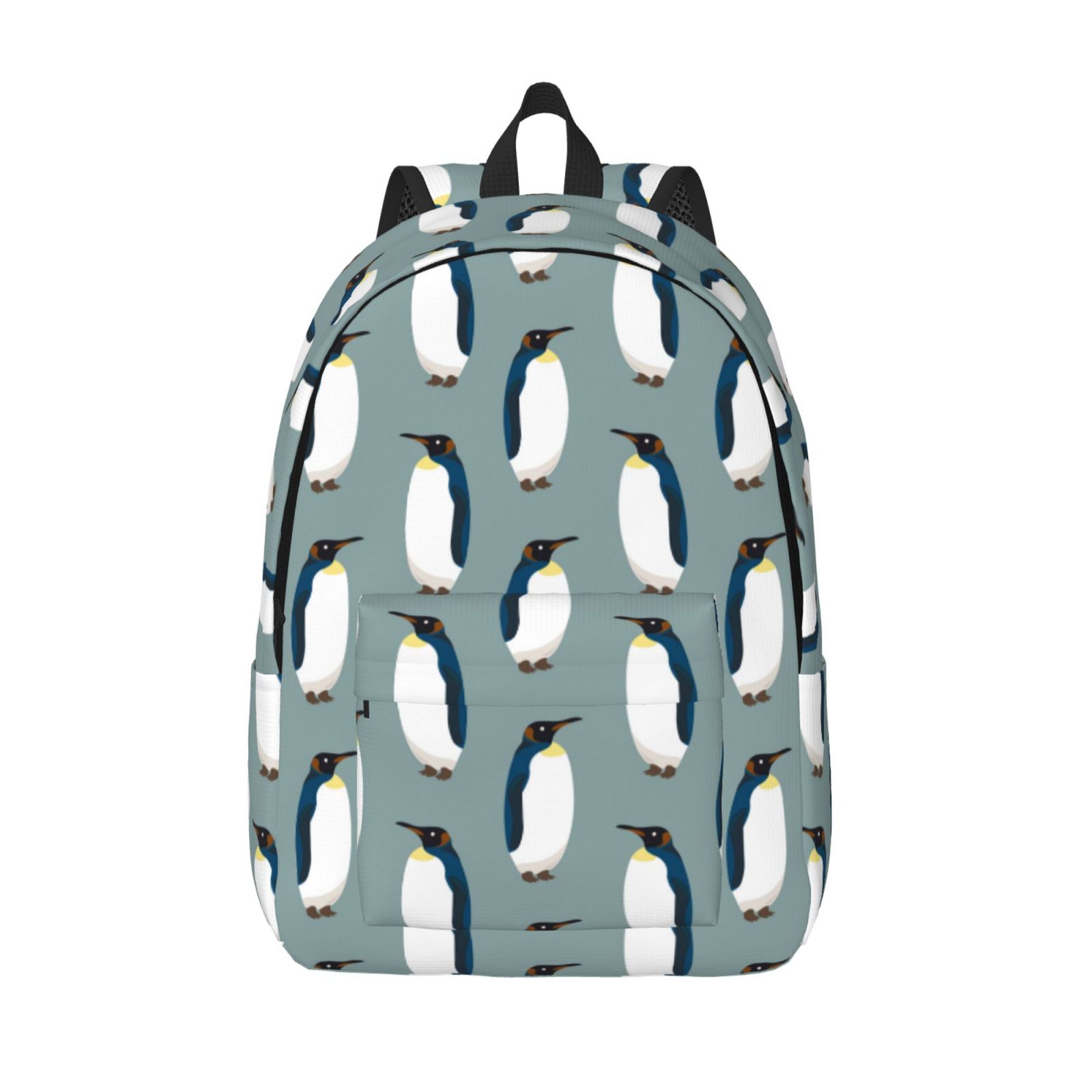 Kuqiui Penguin Print Canvas Travel Laptop Backpack for Men Women ...