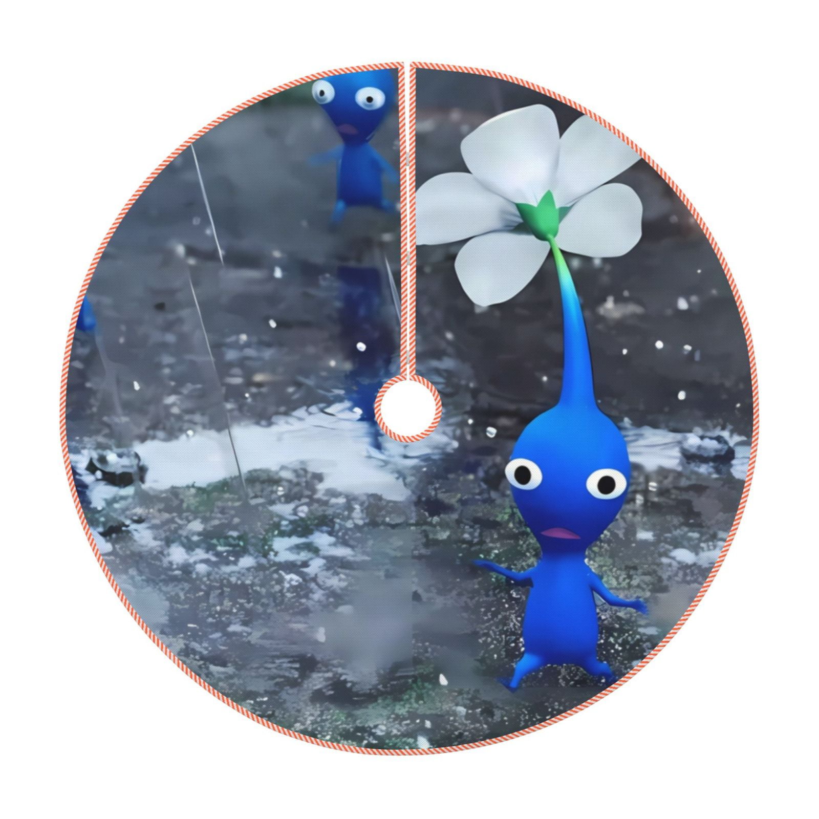 Kuqiui Pikmin Print Christmas Tree Skirt Christmas Tree Decorations ...
