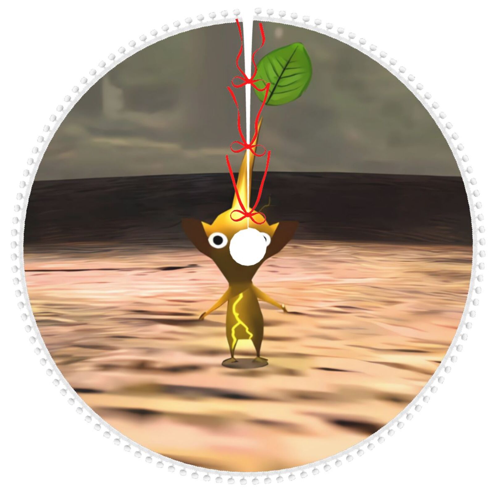 Kuqiui Pikmin for Christmas Tree Skirt Christmas Tree Decorations ...
