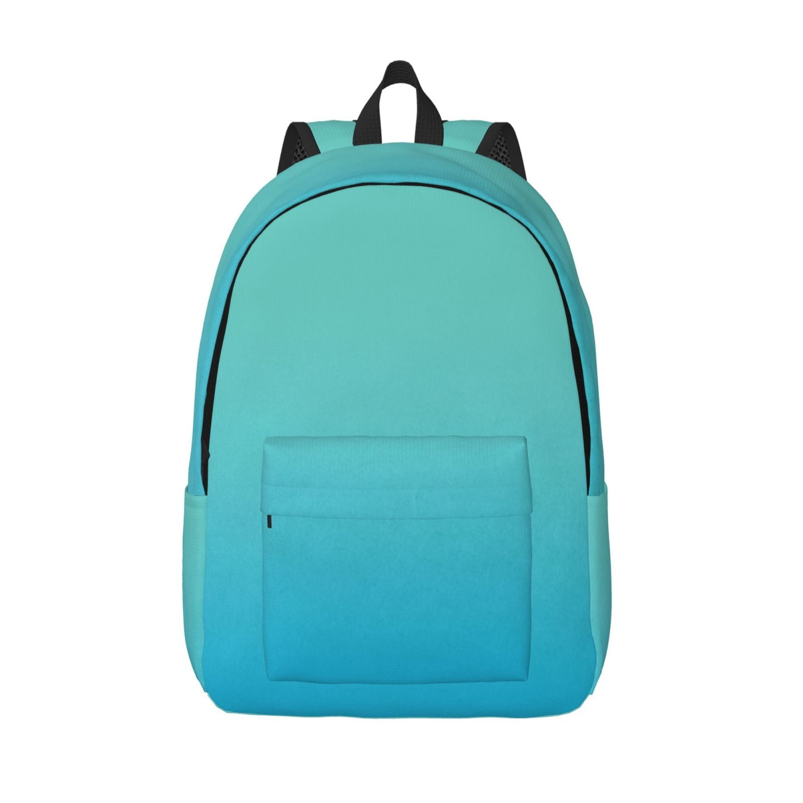 Kuqiui Teal Turquoise Print Canvas Travel Laptop Backpack for Men Women ...