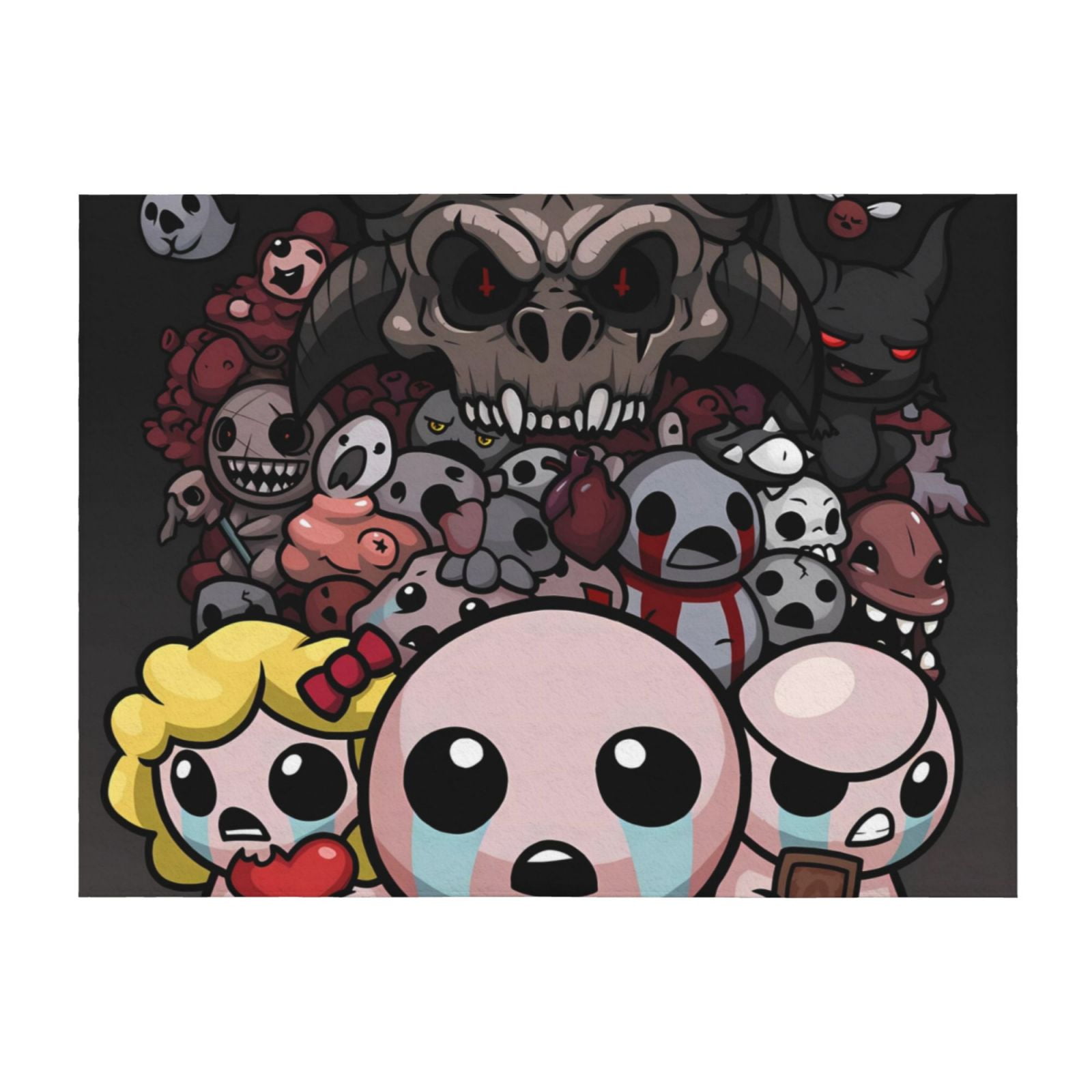 Kuqiui The Binding of Isaac Print Throw Blanket,Super Soft Flannel ...