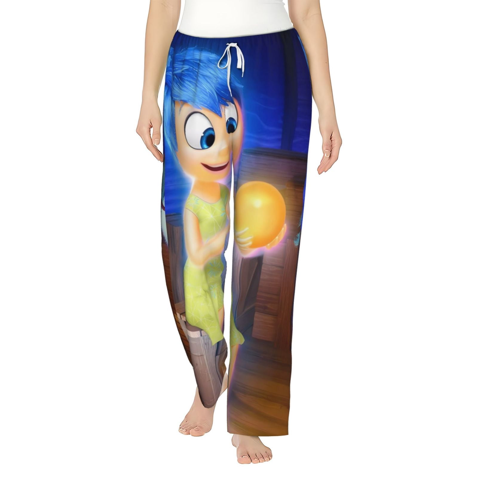 Kuqiui inside out 2 Print Pajamas Pants for Women Comfy Loose Pants ...