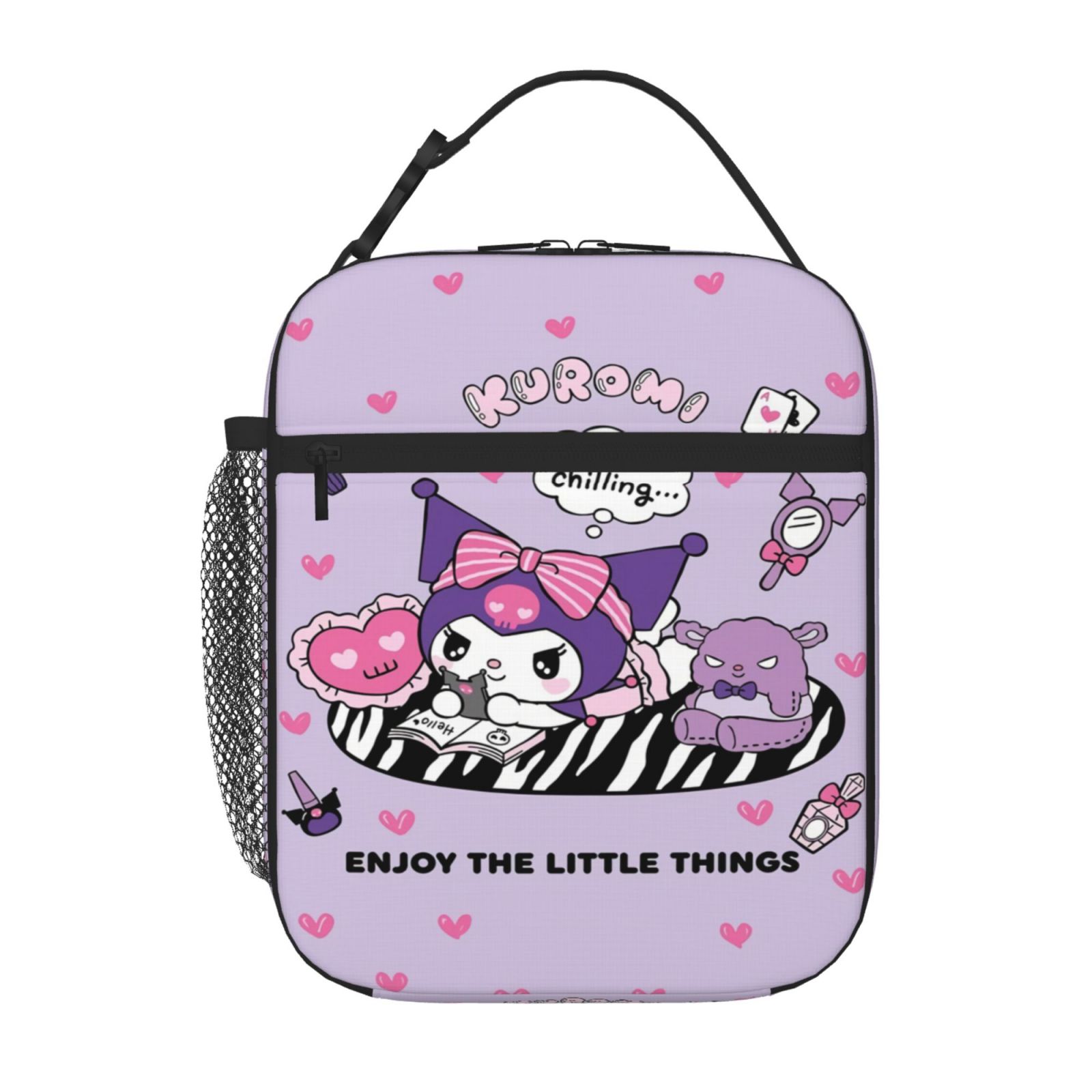 Kur-omil Lunch Box Stuff Sa-nrio Lunch Bag Merch Reusable Insulated ...