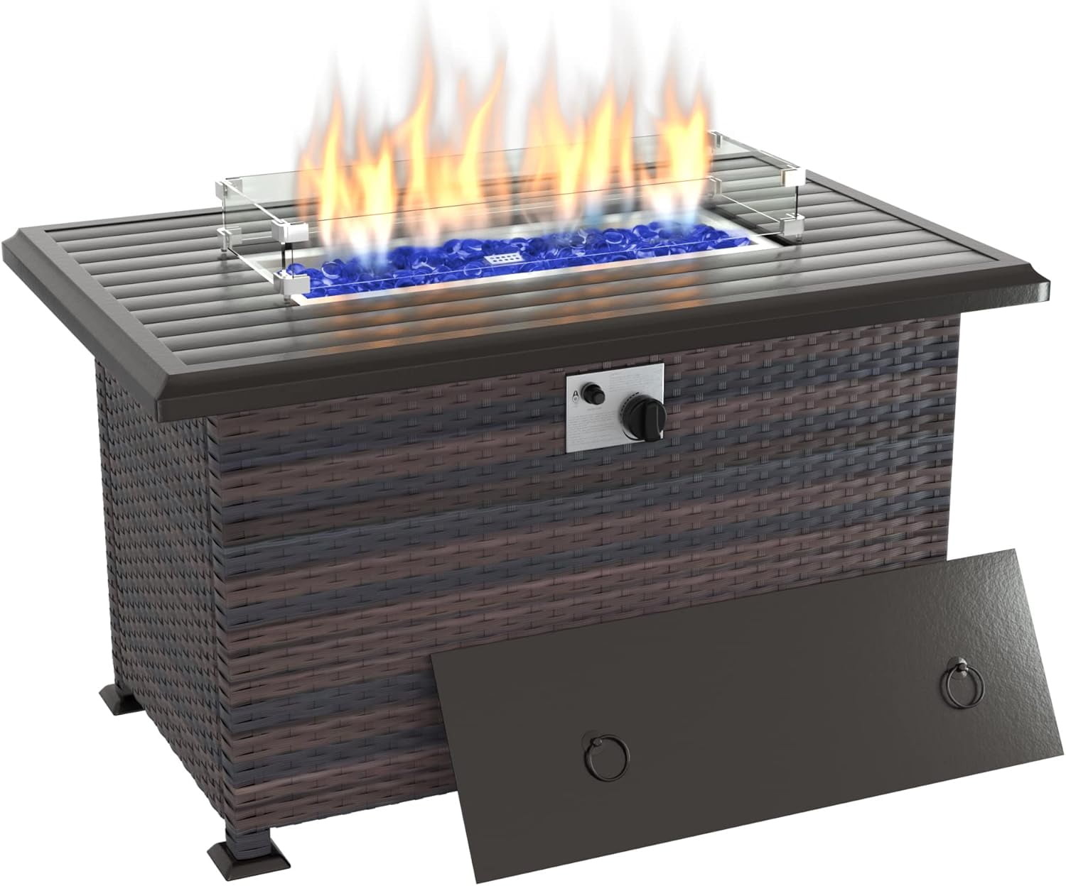 Kurapika Propane Fire Pit Table 43 Inch 55,000 BTU Auto-Ignition, CSA ...