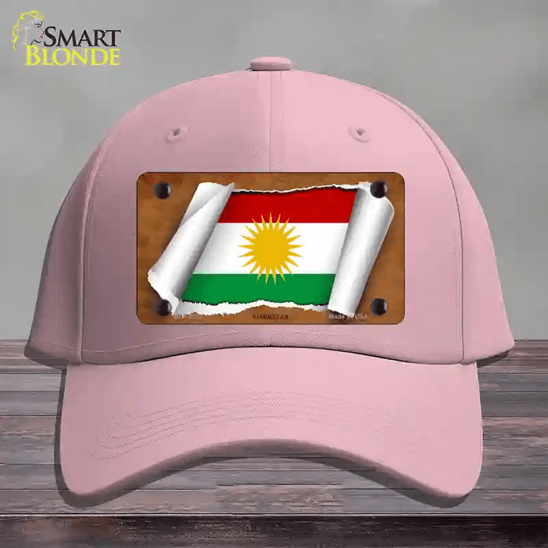 Kurdistan Flag Scroll Novelty License Plate Hat Cotton Pink - Walmart.com