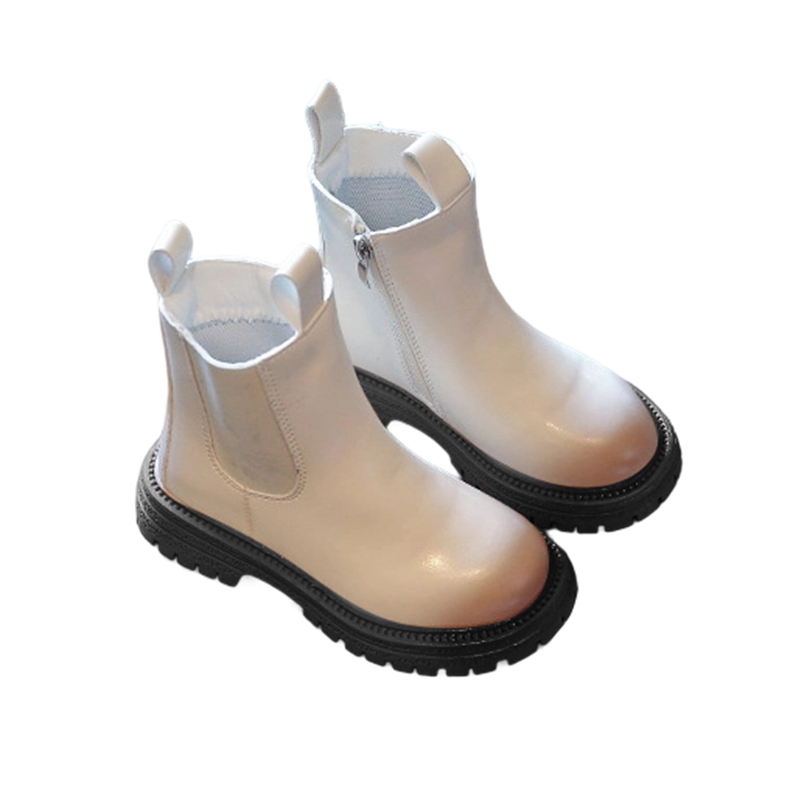 Kureaily Girls Glitter Pearl Chain Boots Fashion Girls British Style ...