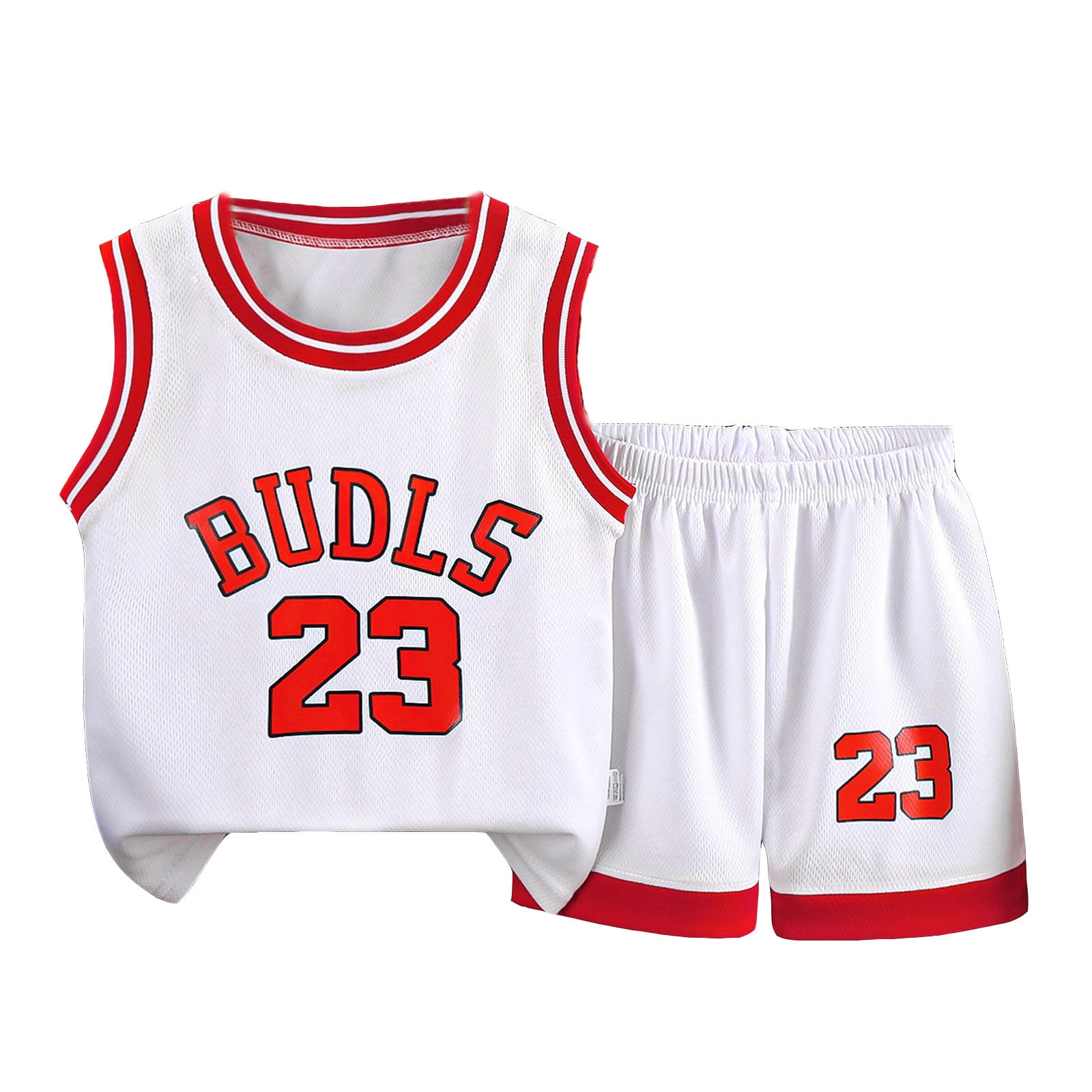 Kureaily Kids Sports Shorts Sets Boys Tracksuit 2 Piece Basketball ...