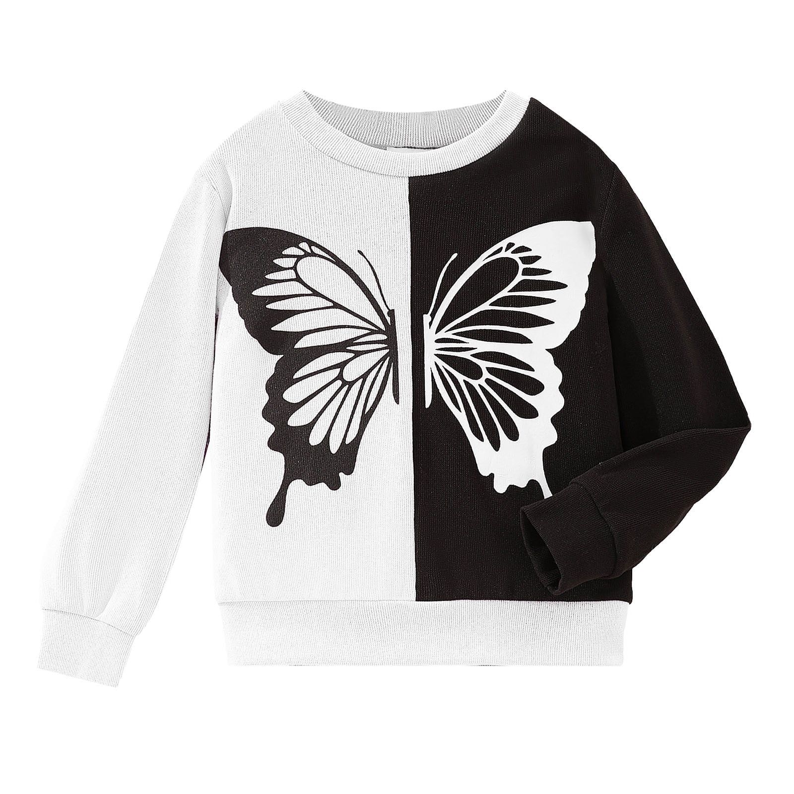 Kureaily Kids Toddler Baby Girls Butterfly Print Long Sleeve Fall ...