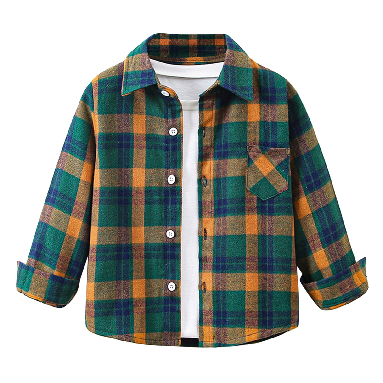 Kureaily Kids Toddler Toddler Boys Shirts Button Down Western Shirts ...