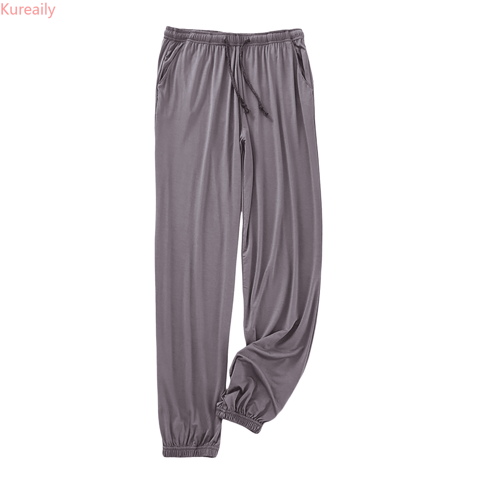 Kureaily Male Home Trousers Closed Trousers Stretch Casual Loose Large ...