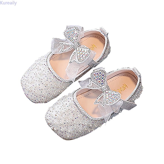 Kureaily Performance Dance Shoes For Girls Childrens Shoes Pearl ...