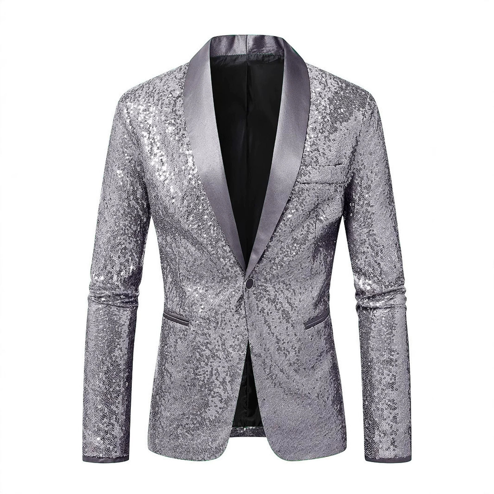 Kureaily Sequin Evening Party Jacket Formal Nightclub Stage Performance ...