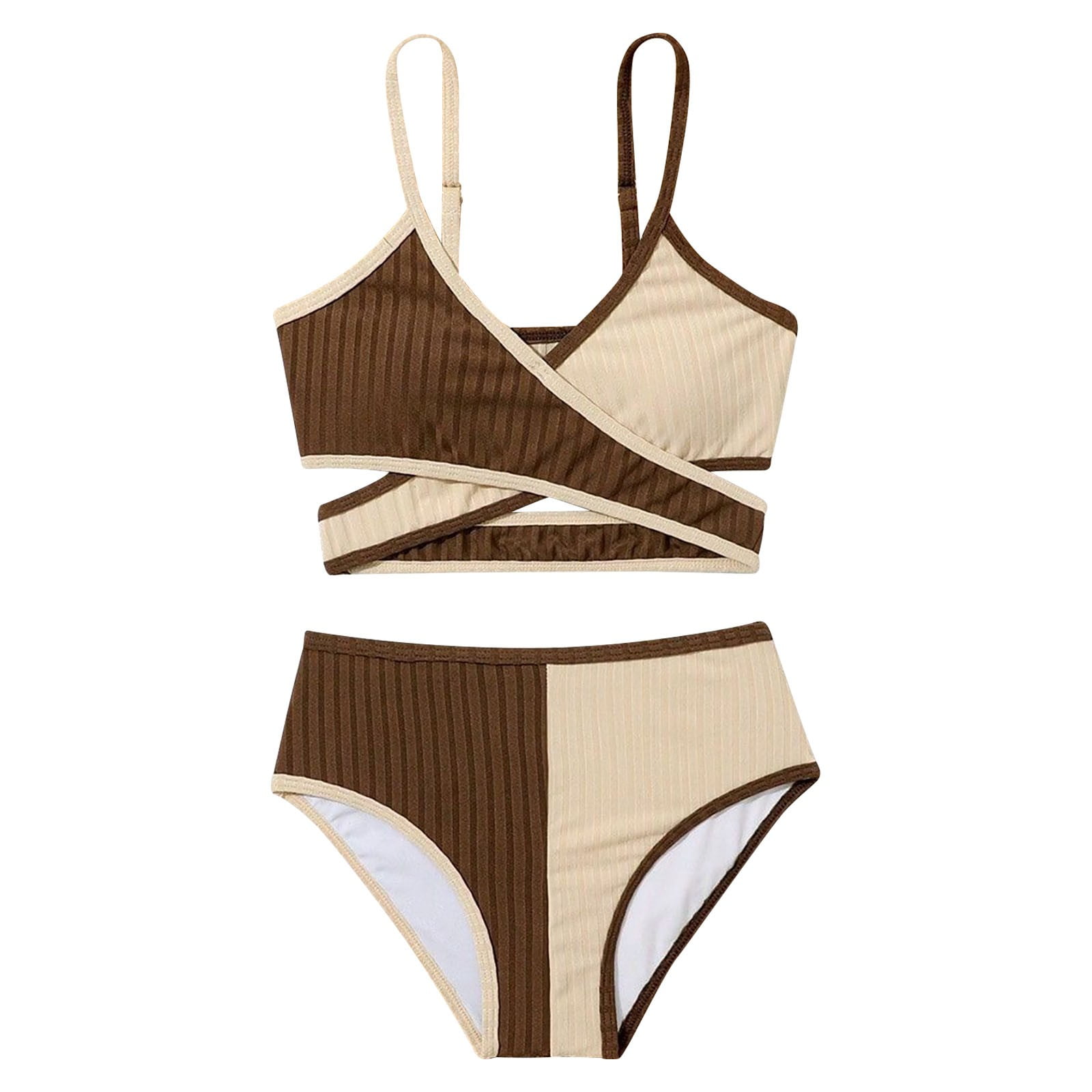 Kureaily Swimsuit Bikini Girls Piece Bikini Teenager Girls Adjustable ...