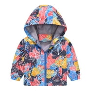 Juebong Toddler Kids Baby Girls Fashion Cute Cartoon Butterfly Pattern Windproof Rain Jacket ...
