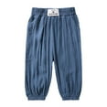 Kureaily Toddler Kids Boy Girl Casual Basic Plain Soft Trousers Baby ...