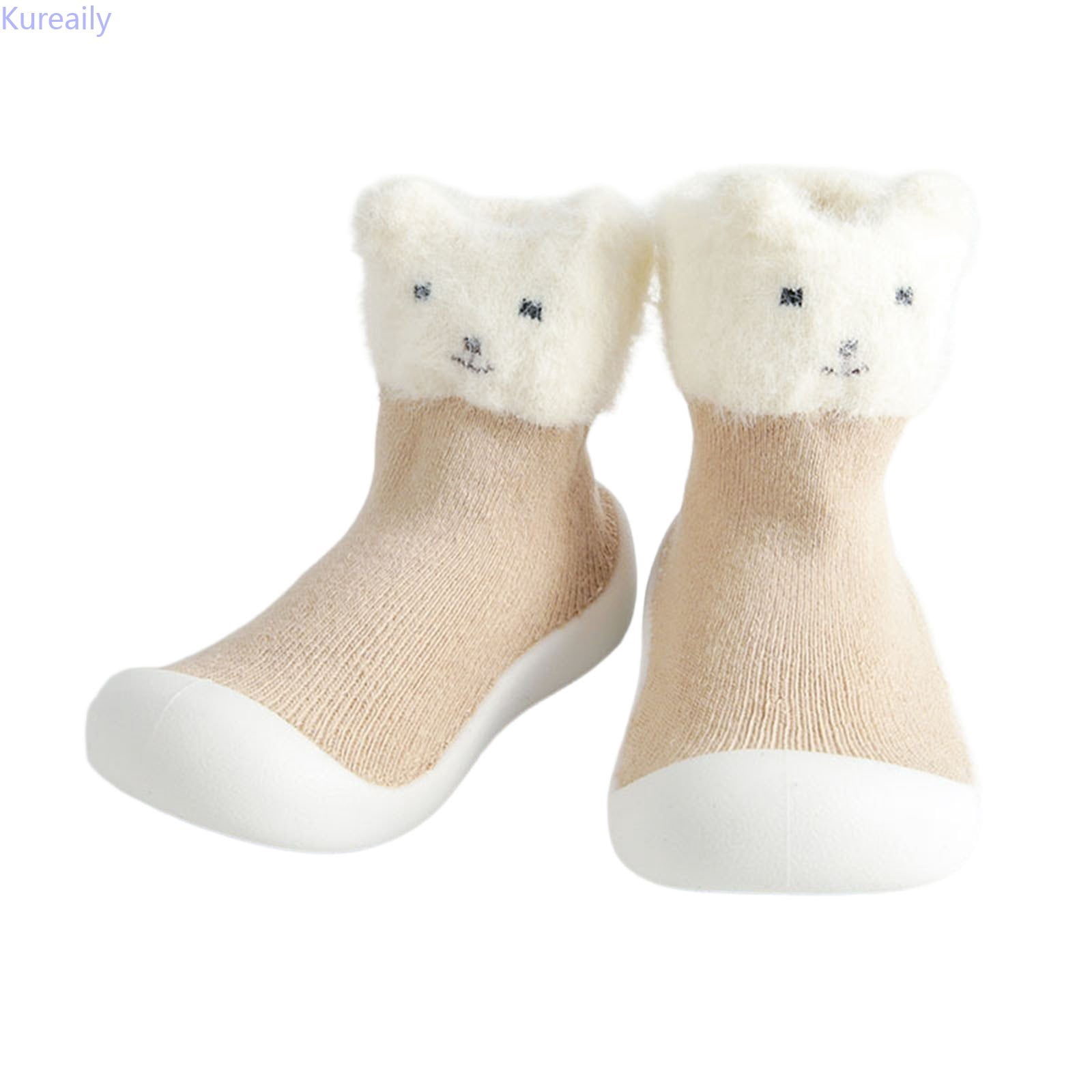 Kureaily Winter Baby Booties Long Tube Thickened Cute Cartoon Bear ...