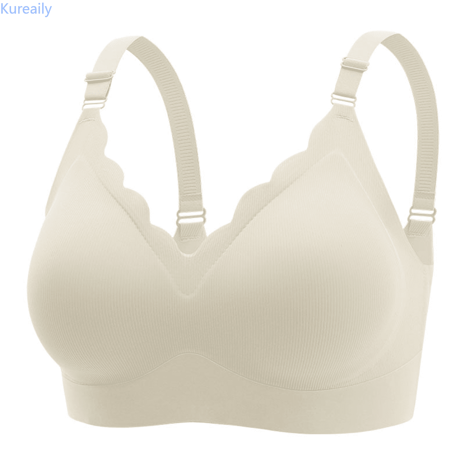Kureaily Women's Comfortable And Transparent Shoulder Strap Cordless ...