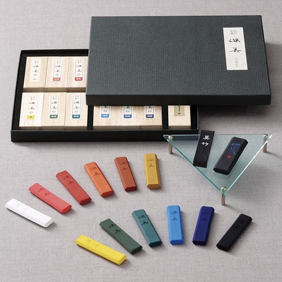 Kuretake® Saiboku Shimbi Sumi Ink Sticks, 14-Piece Set - Walmart.com