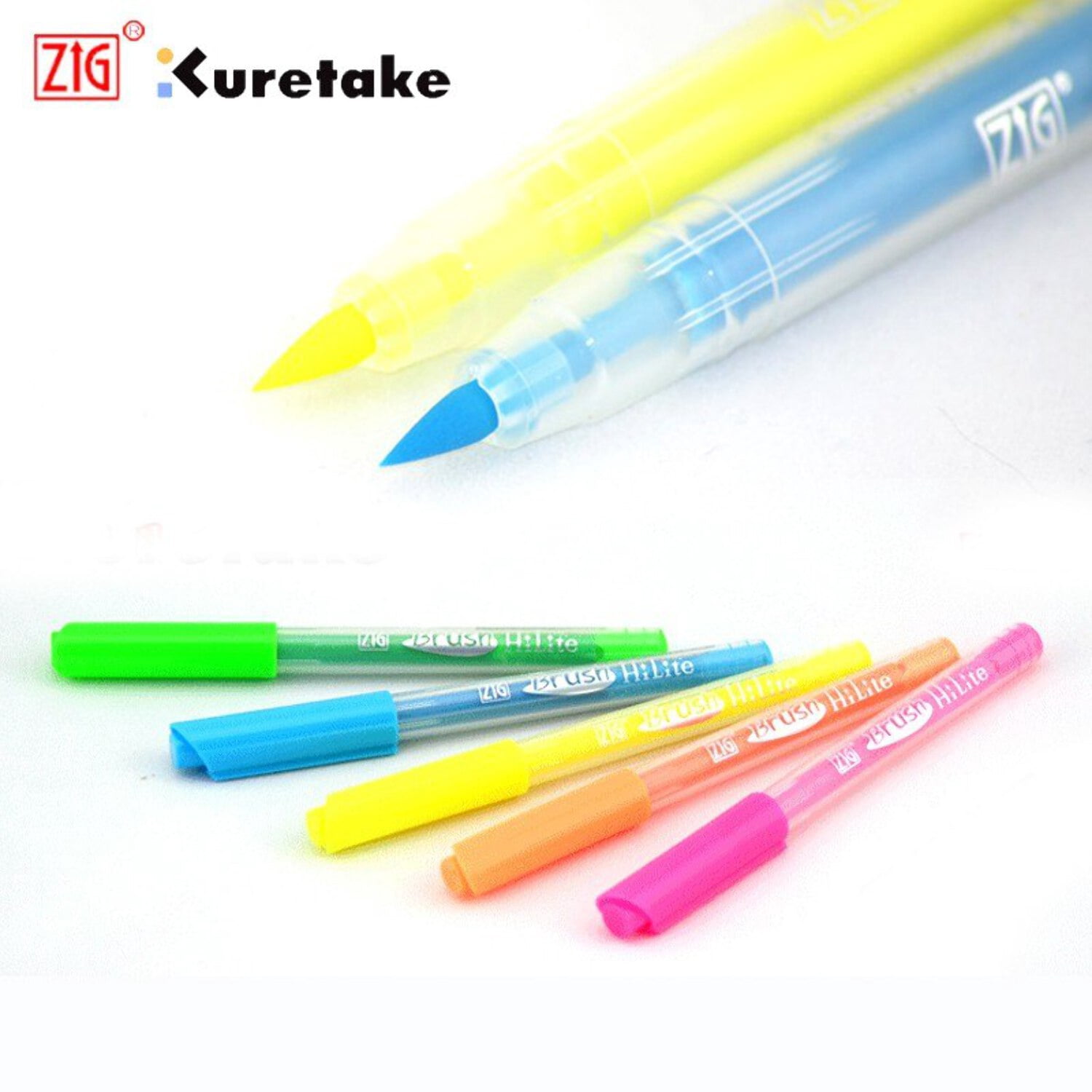 Kuretake Zig Highlighter Pen Neon Color Marker Japanese Stationery ...