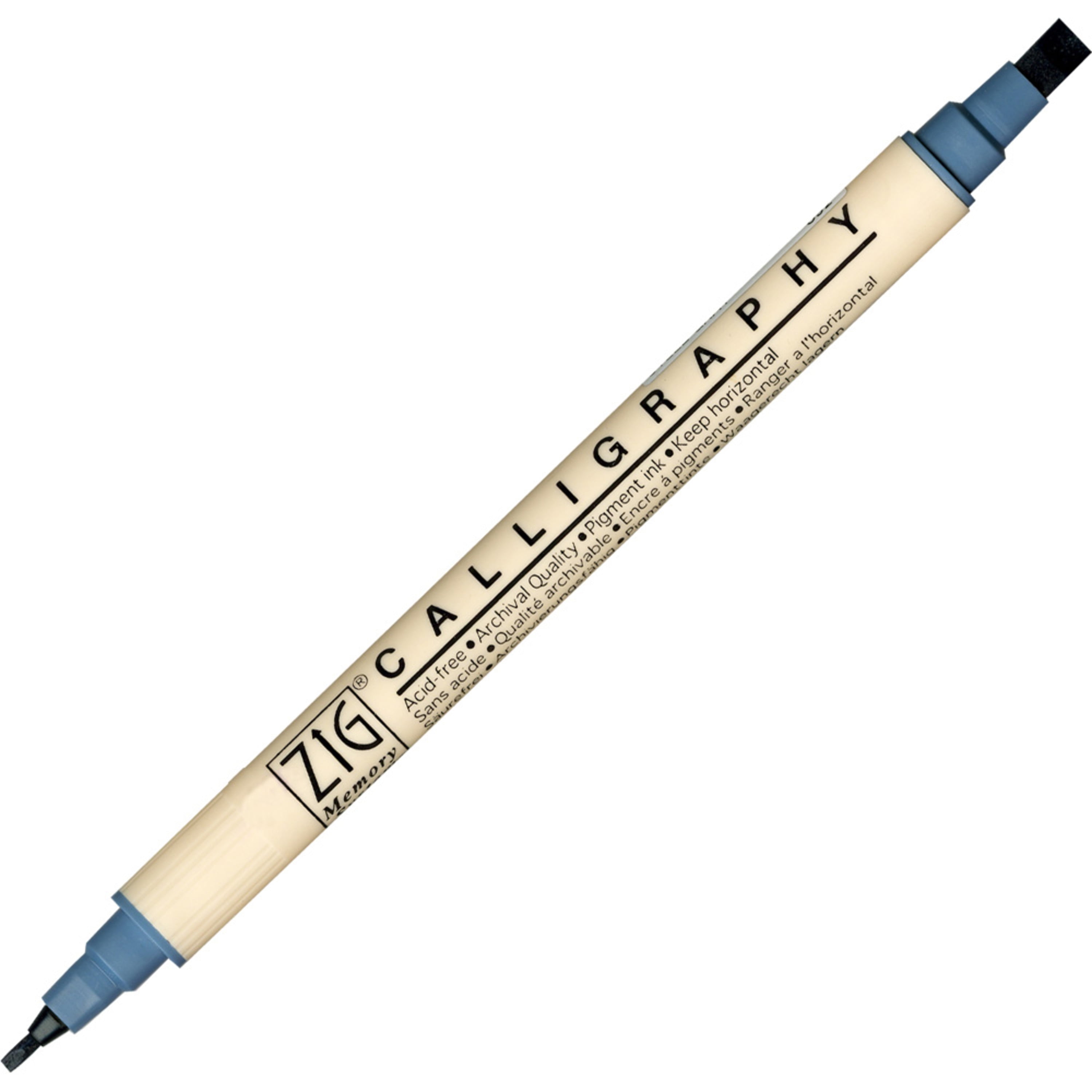 Kuretake Zig Memory System Calligraphy Marker, Steel Gray - Walmart.com