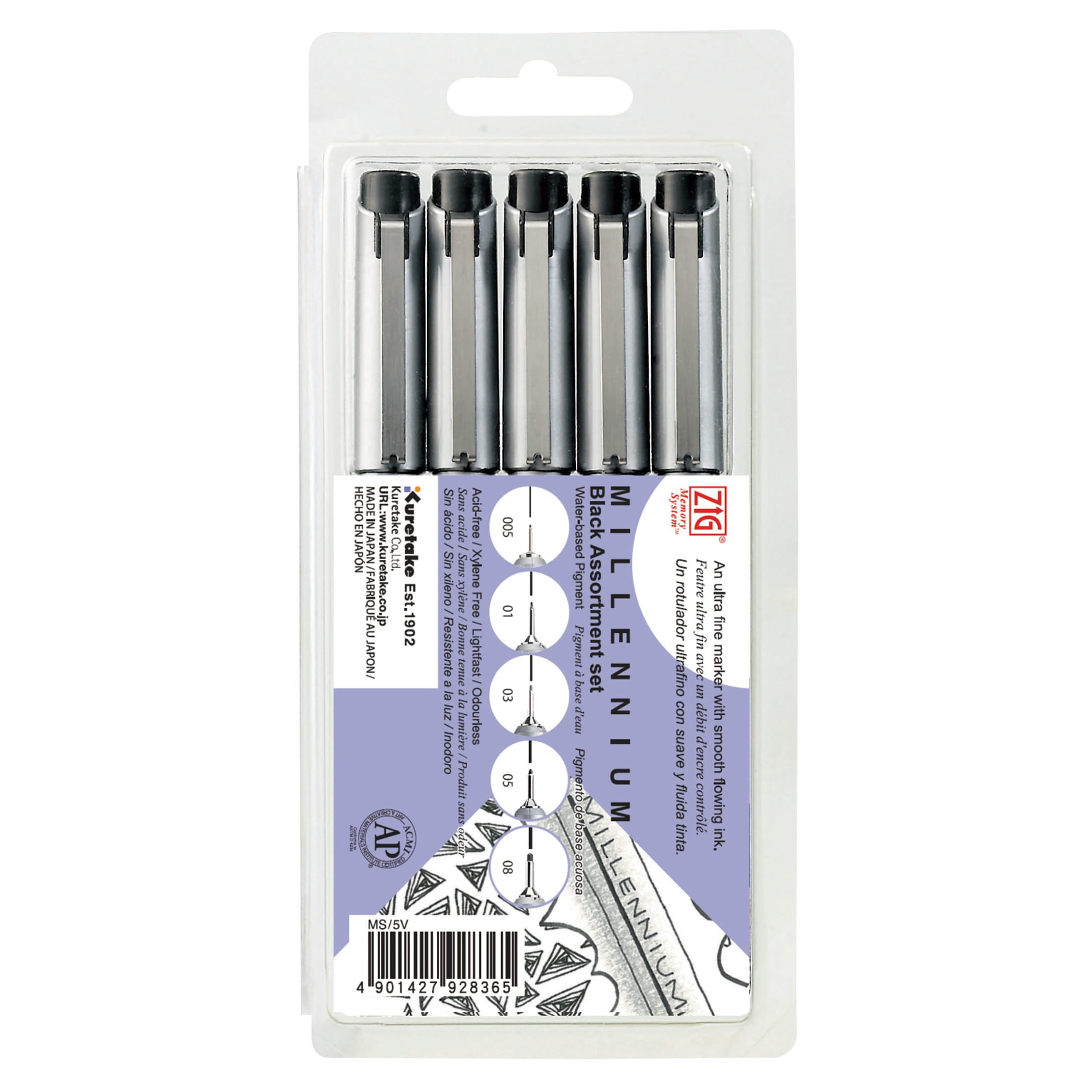 Kuretake Zig Memory System Millennium Pen Set - Walmart.com