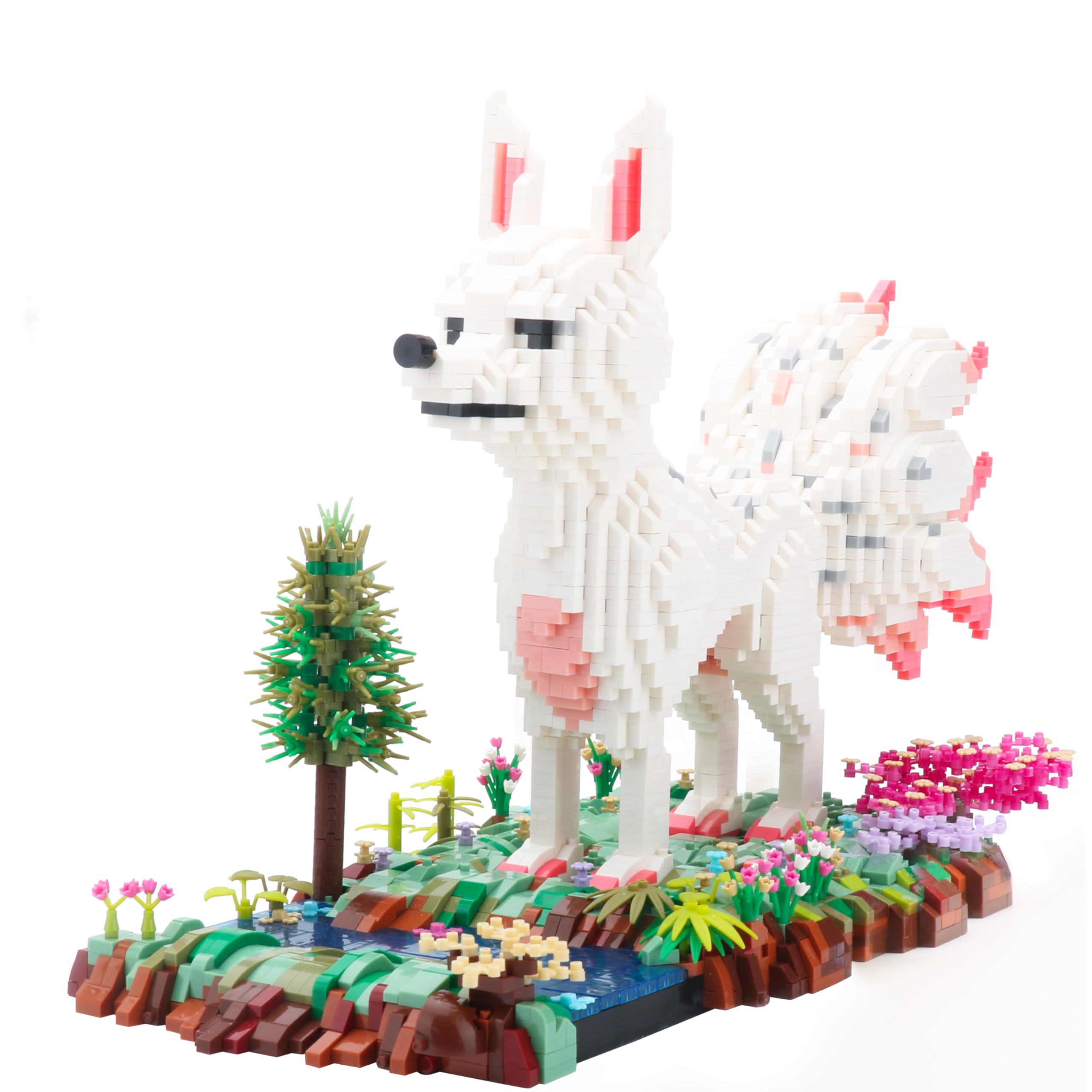 Kurimiaro Forest Animal Micro Building Blocks Set - Nine Tailed Fox ...