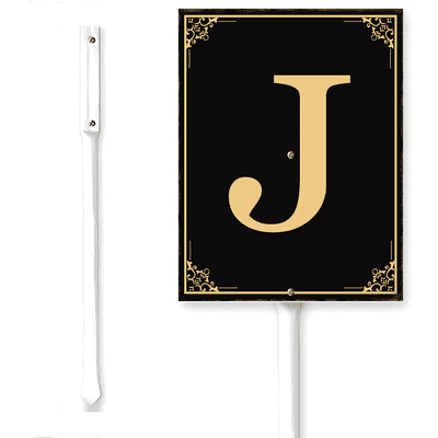 Kurmntregon Alphabet Yard Letters J Alphabet Yard Decoration With Stake ...