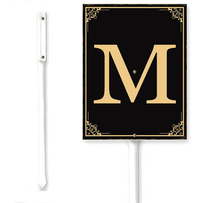 Kurmntregon Alphabet Yard Letters M Alphabet Yard Decoration With Stake ...