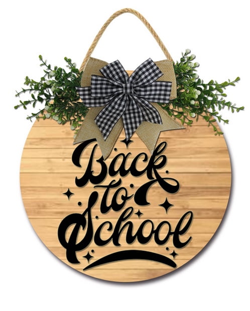 Kurmntregon Back To School Decoration For Door Classroom Sign Front ...