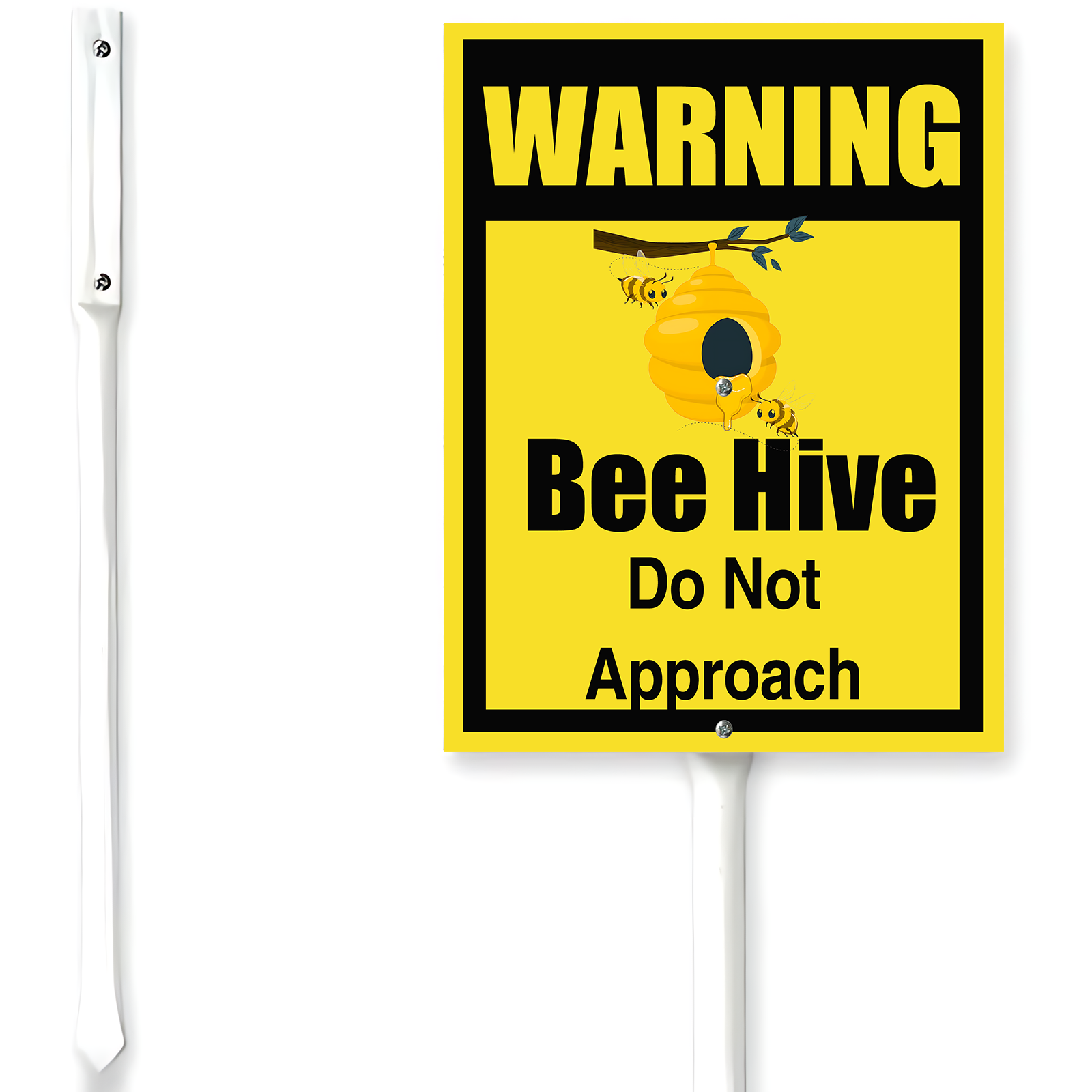 Kurmntregon Bee Hive Do Not Approach Sign For Yard With Stake Garden ...