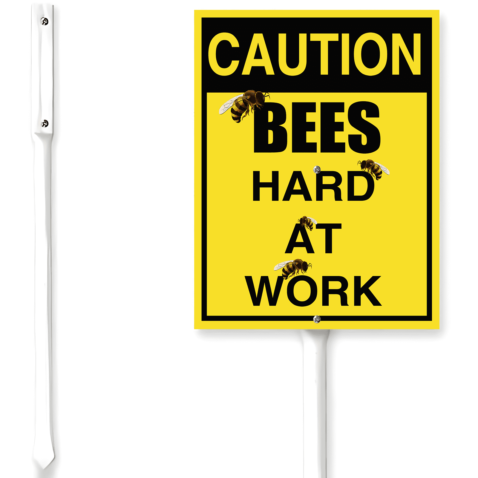 Kurmntregon Bees Hard At Work Sign For Yard With Stake Garden Sign ...