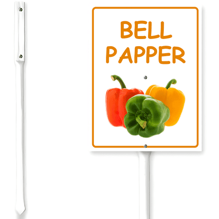 Kurmntregon Bell Papper Sign With Stake Vegetable Garden Marker For ...