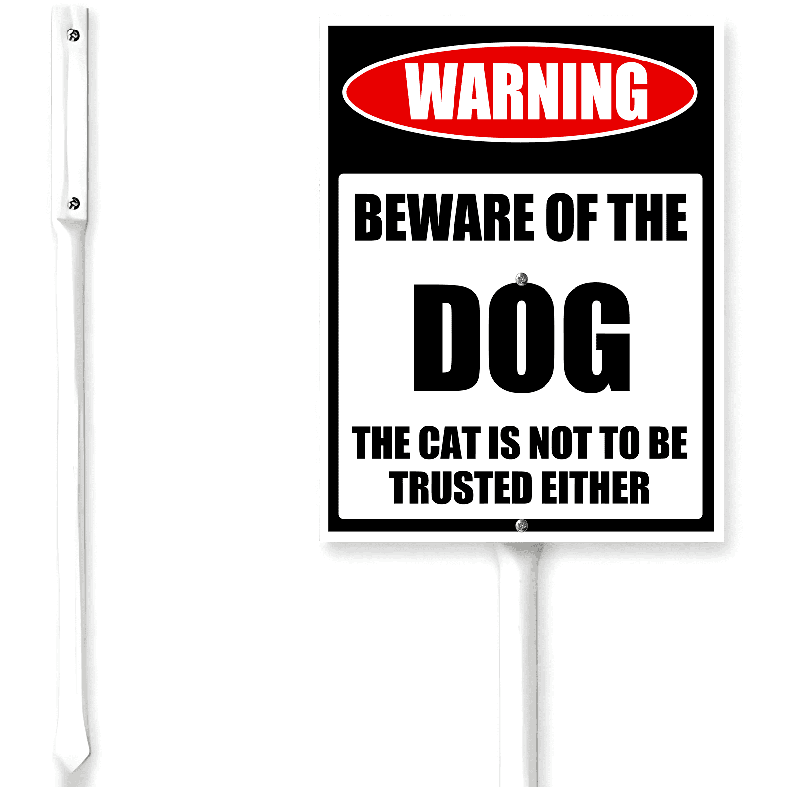 Kurmntregon Beware Of Dog Sign With Stake Animal Pets Yard Sign Caution ...