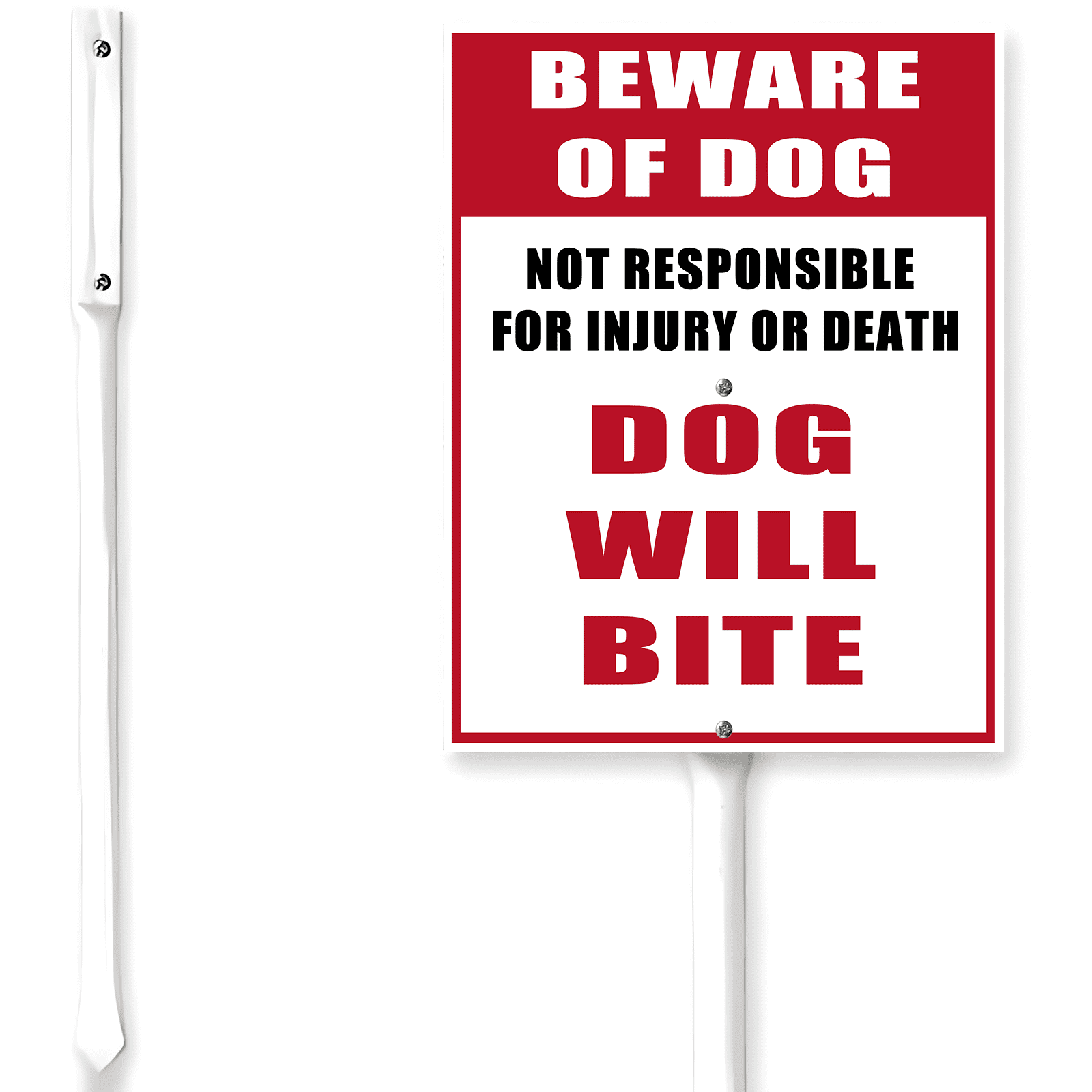 Kurmntregon Beware Of Dog Sign With Stake Caution Warning Sign 320 ...