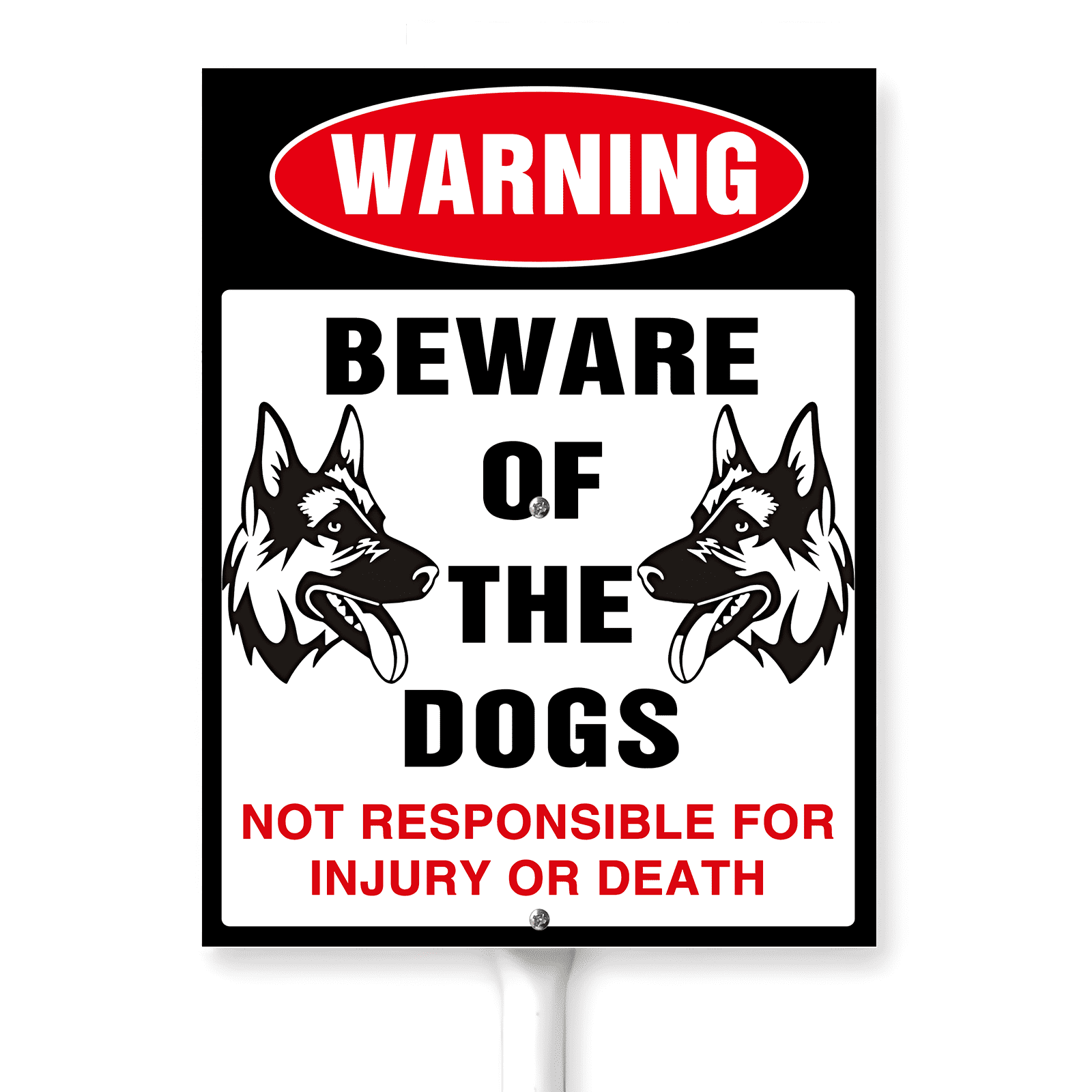 Kurmntregon Beware Of The Dogs Sign With Stake Private Property No ...