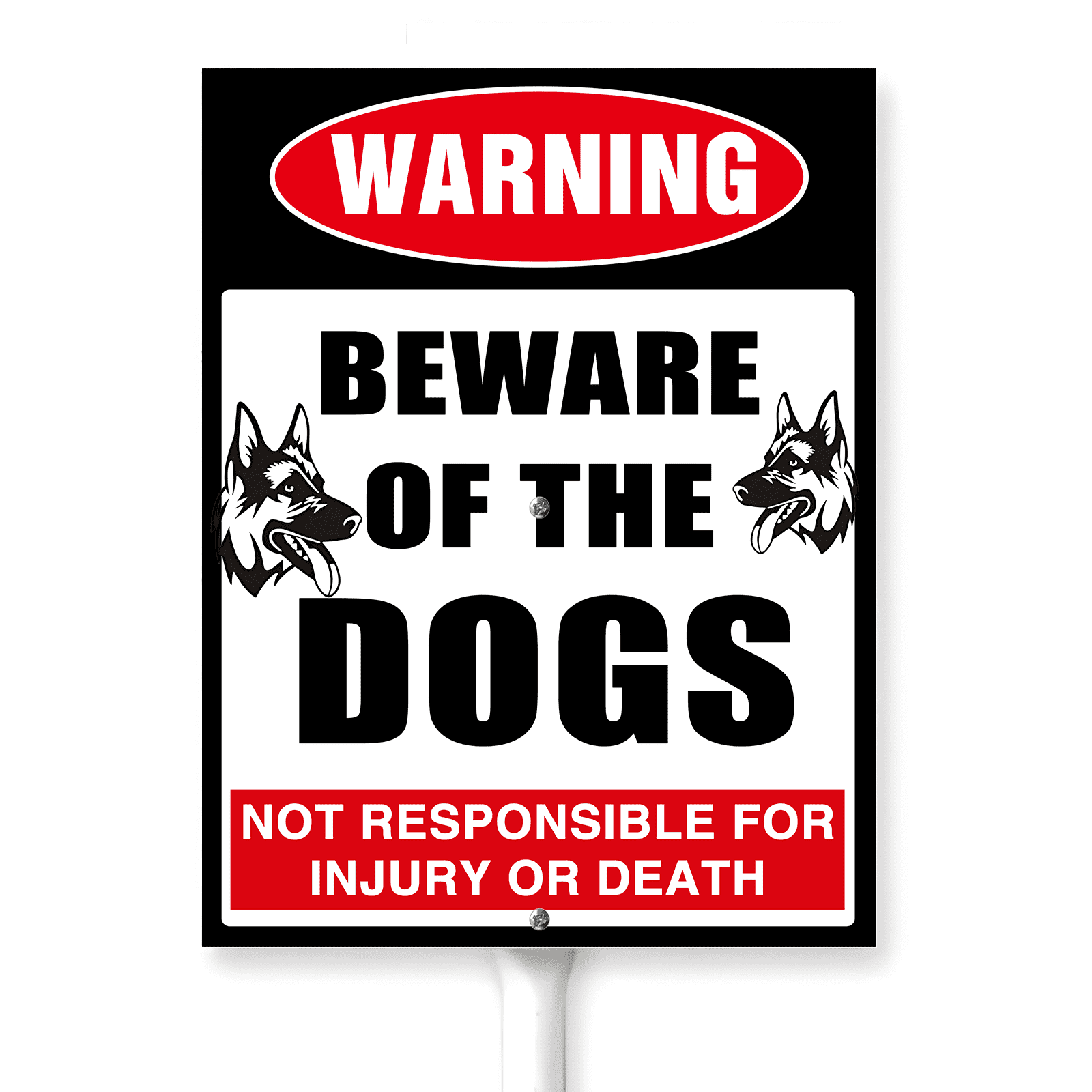 Kurmntregon Beware Of The Dogs Sign With Stake Private Property No ...
