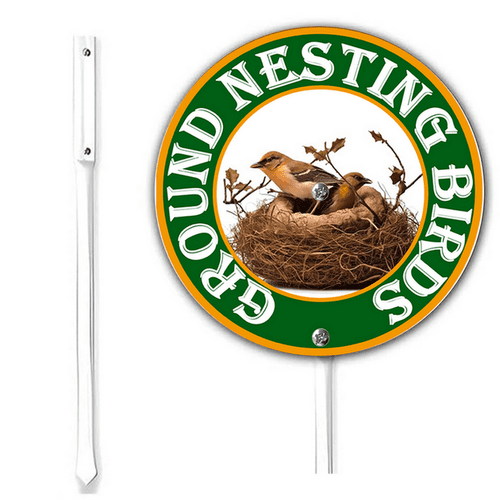 Kurmntregon Bird Sign Ground Nesting Birds Sign With Stake Street Zoo ...