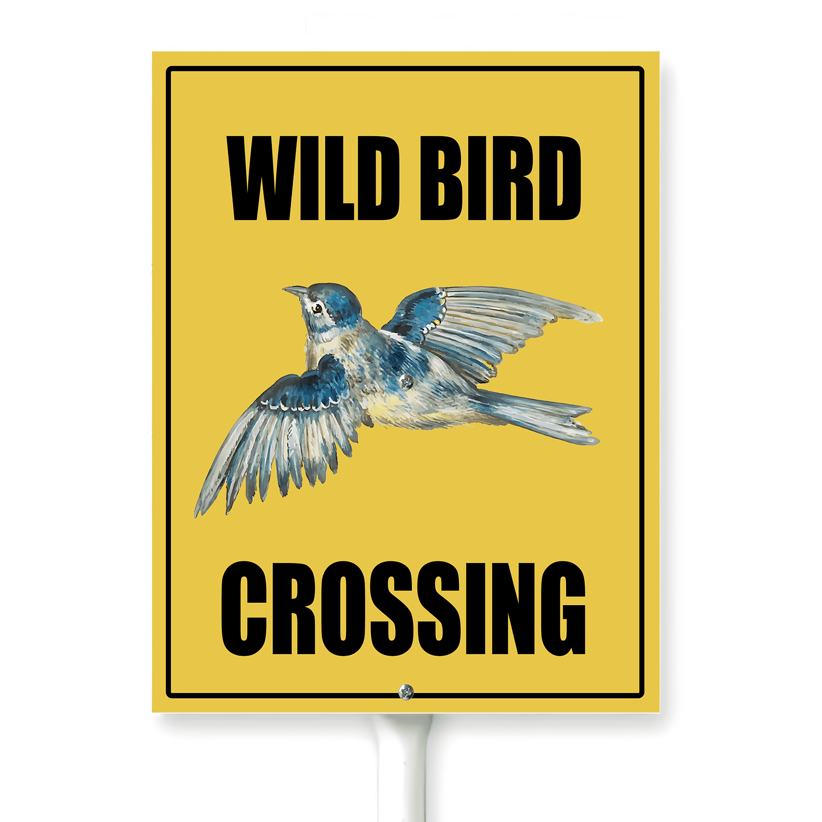 Kurmntregon Bird Sign With Stake Bird Sign For Front Door Wild Bird ...