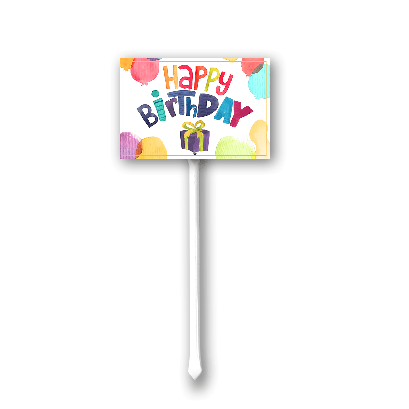 Kurmntregon Birthday Signs For Front Yard With Stakes Yard Birthday ...
